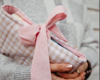 Pink Bow Quilted Bible Sleeve | Large Sized Book Cover| Bible Cover ...