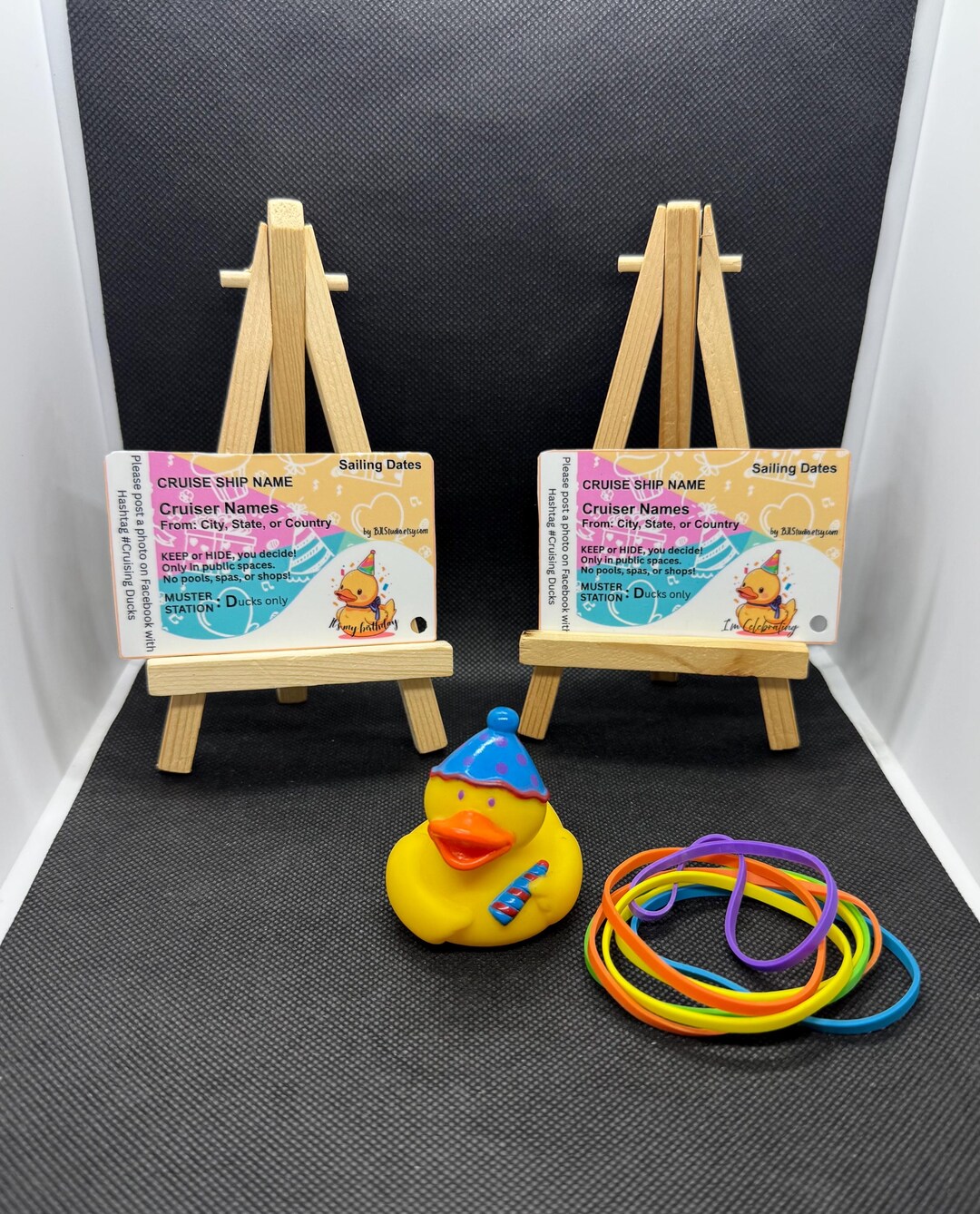 Set of 8 Personalized Birthday / Celebration Duck Tags -cruising Ducks ...