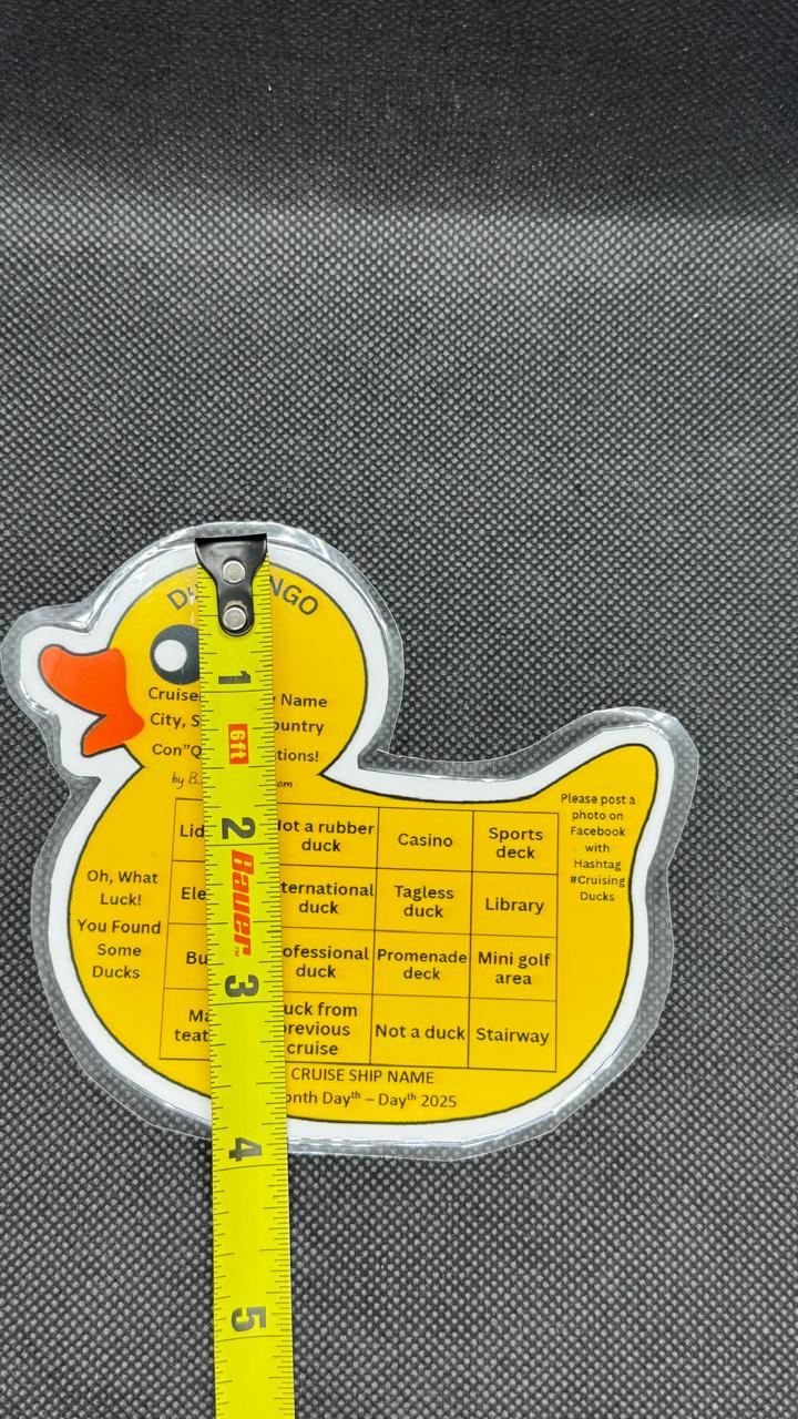 Cruising Ducks Bingo Duck Game for Cruise Ship Keep or Hide Duck Game ...