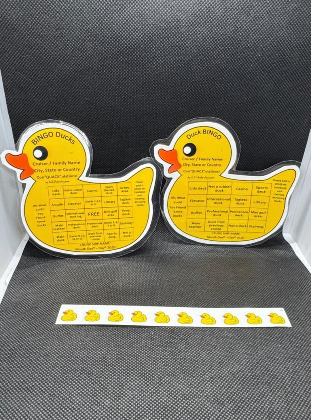 Cruising Ducks Bingo Duck Game for Cruise Ship Keep or Hide Duck Game ...