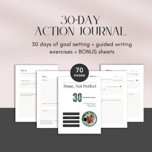 Printable & Digital 30-day Journal: Consistency, Motivation, Goal ...