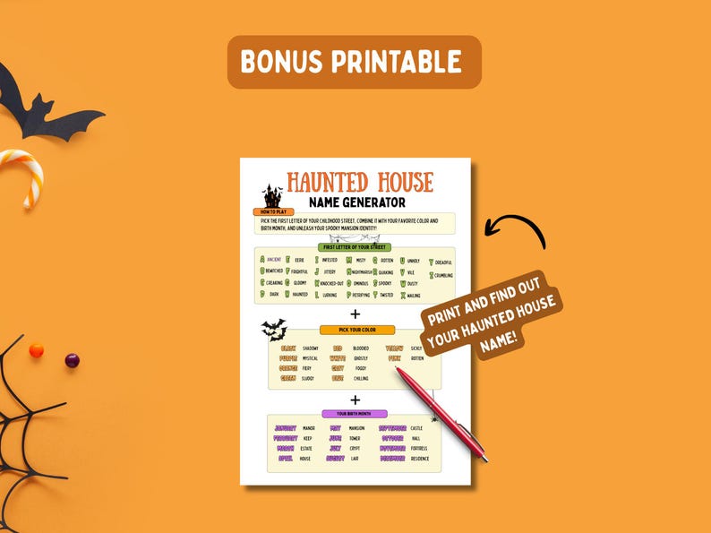 Halloween Finish the Phrase Printable, Spooky Conversation Party ...