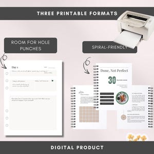 Printable & Digital 30-day Journal: Consistency, Motivation, Goal ...
