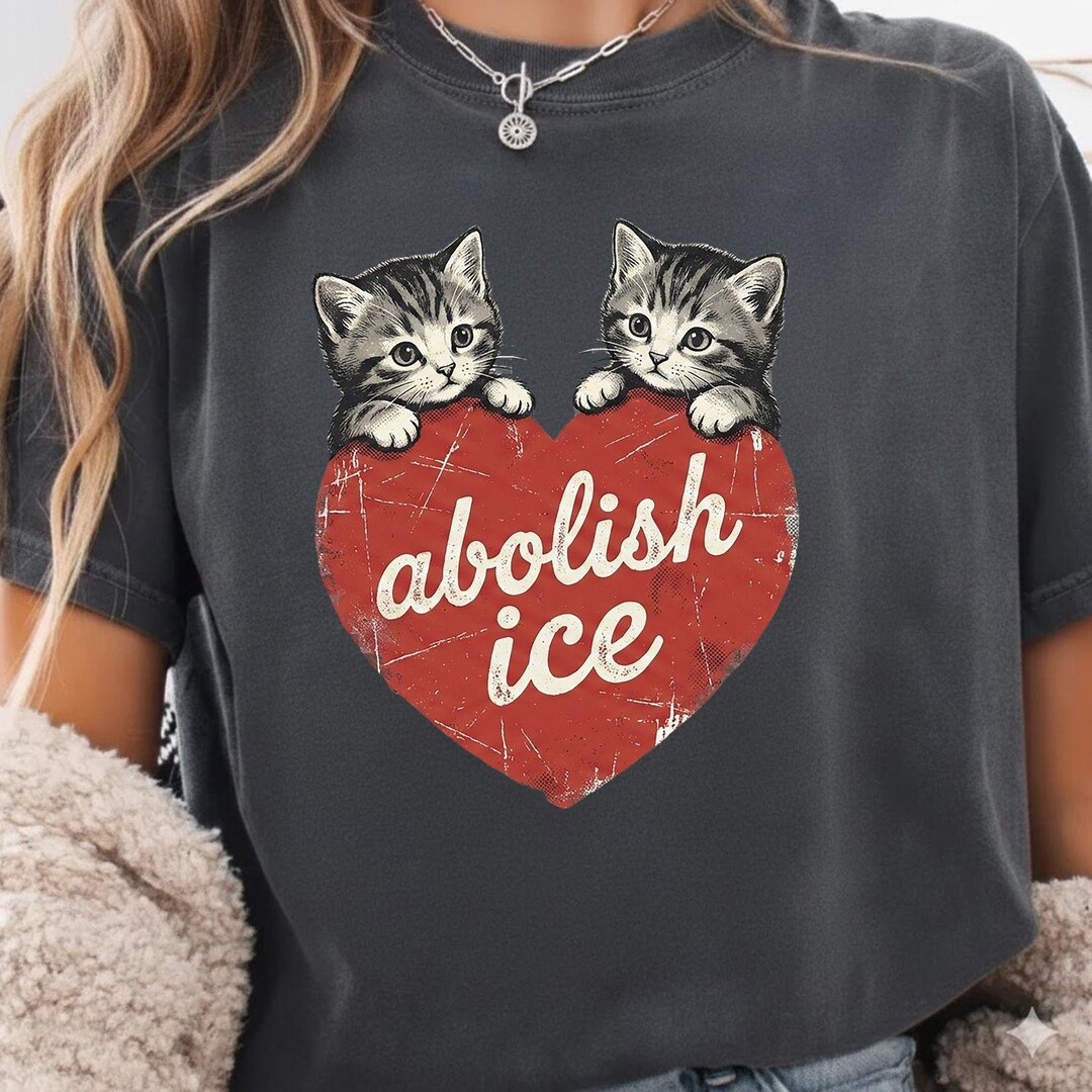 Abolish ICE PNG Cute Activist Cat Valentine Design Anti ICE Protest ...
