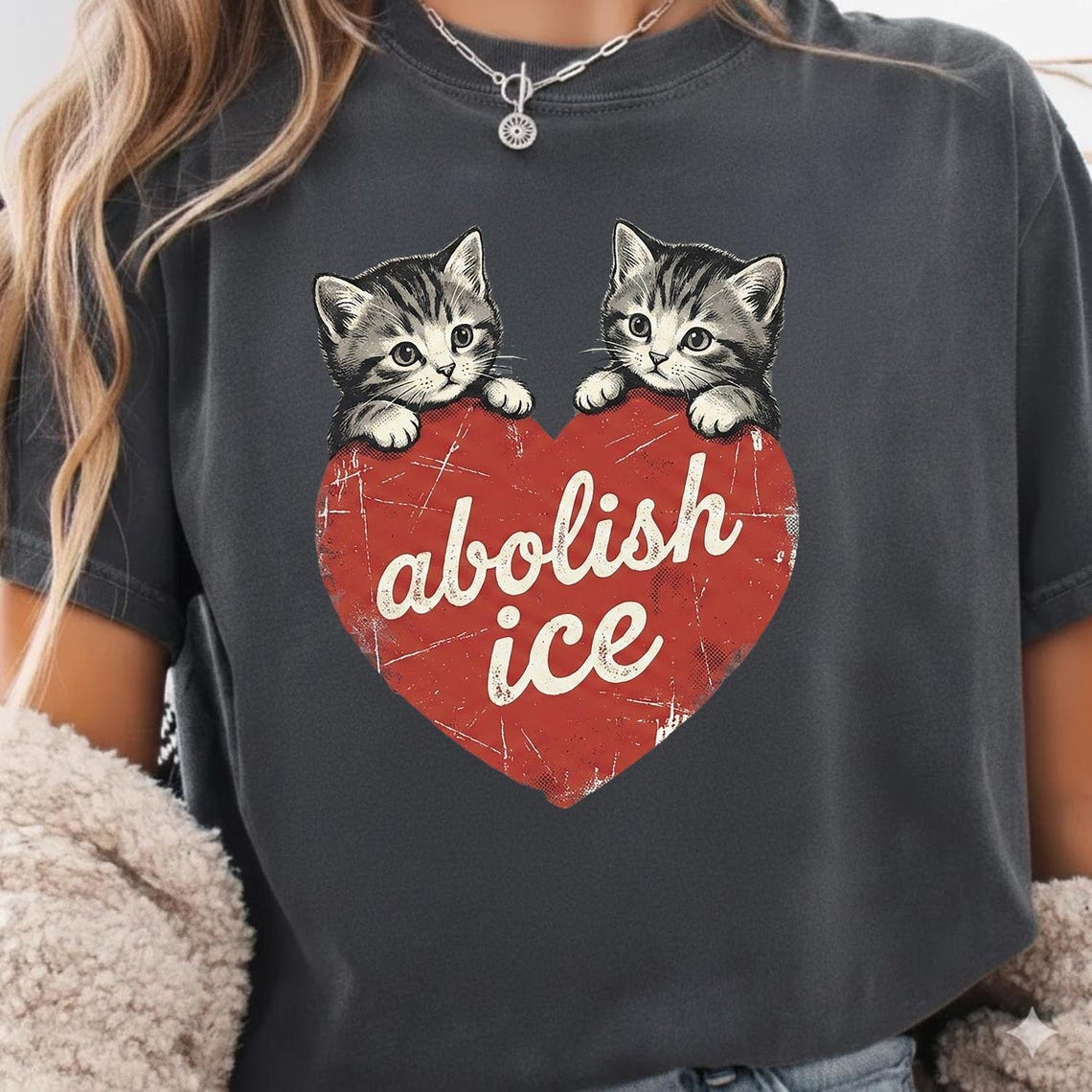 Abolish ICE PNG Cute Activist Cat Valentine Design Anti ICE Protest ...