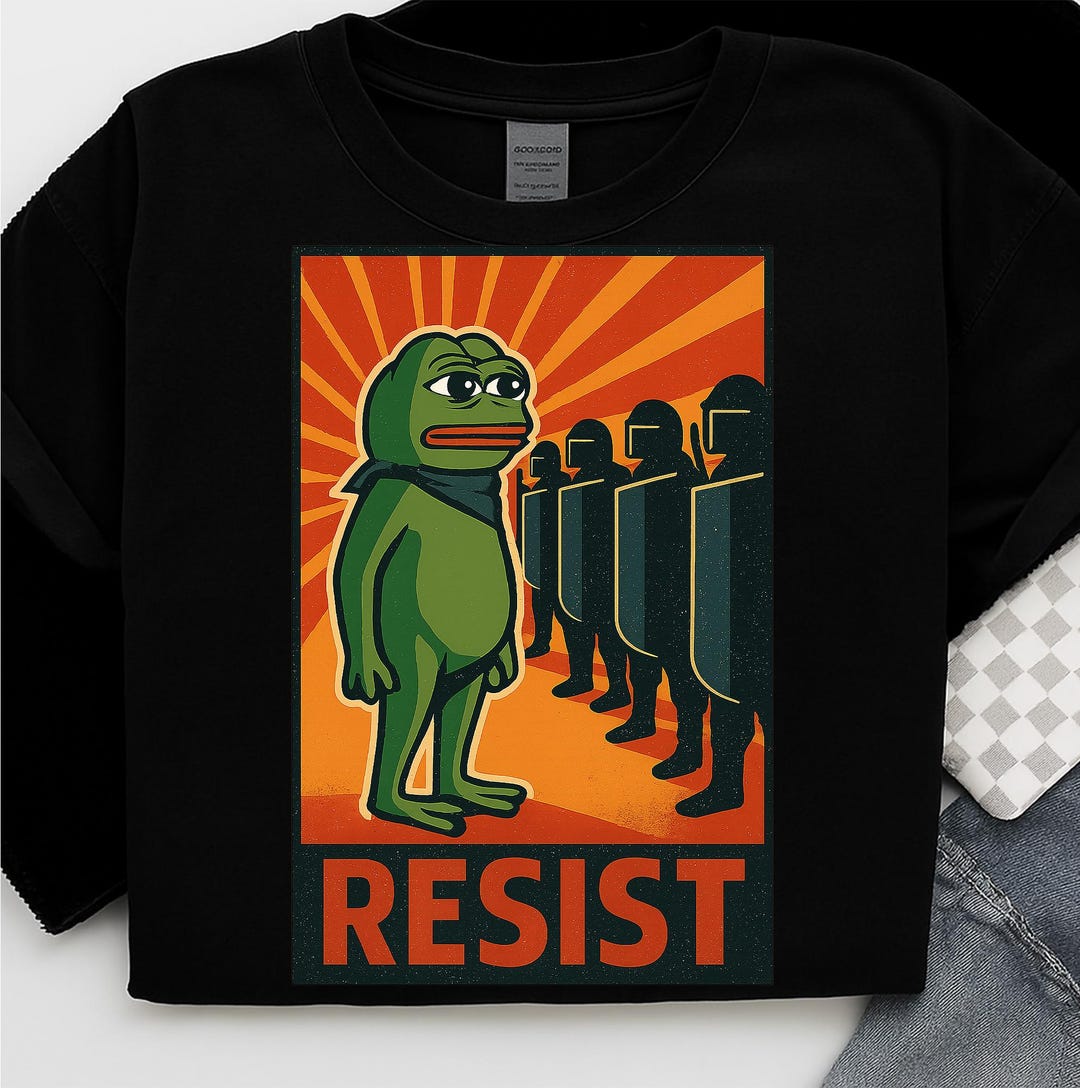 Frog Resist – Portland Frog Protest PNG, Activist Frog Design, Social ...