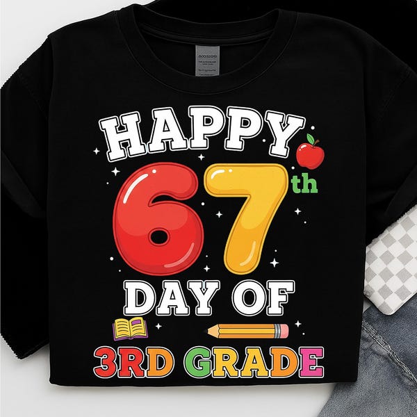 Happy 67th Day of School - Etsy