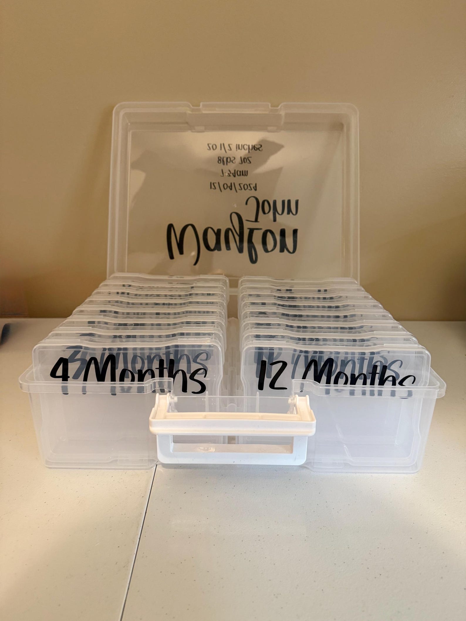 Baby’s Milestone Photo Keeper Box - Etsy