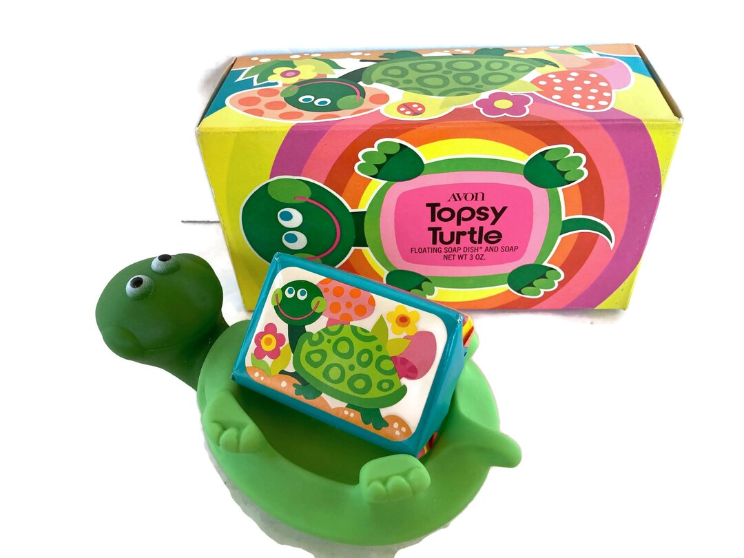 Vintage AVON Topsy Turtle Floating Soap Dish & Soap, NIB - Etsy