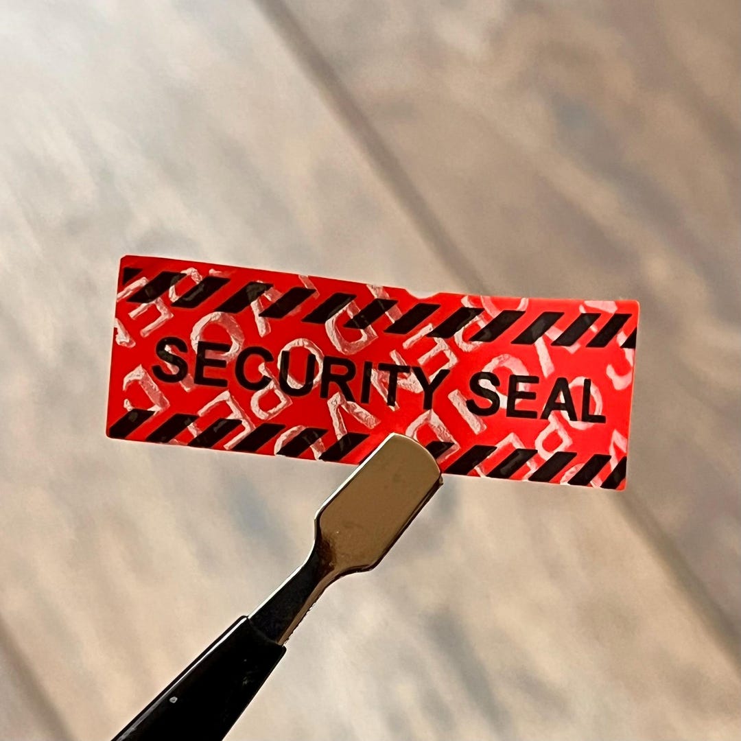 Zero Transfer VOID Security Sticker security Seal, 45x15 Mm, Red - Etsy