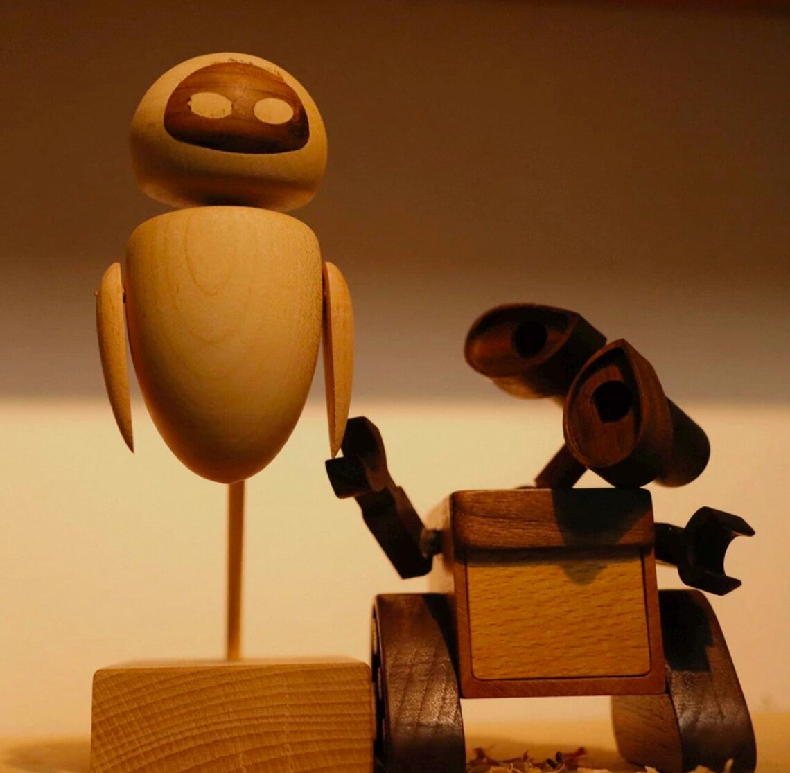 Wooden Robot Toy | Handmade Mechanical Automaton | Unique Collectible ...