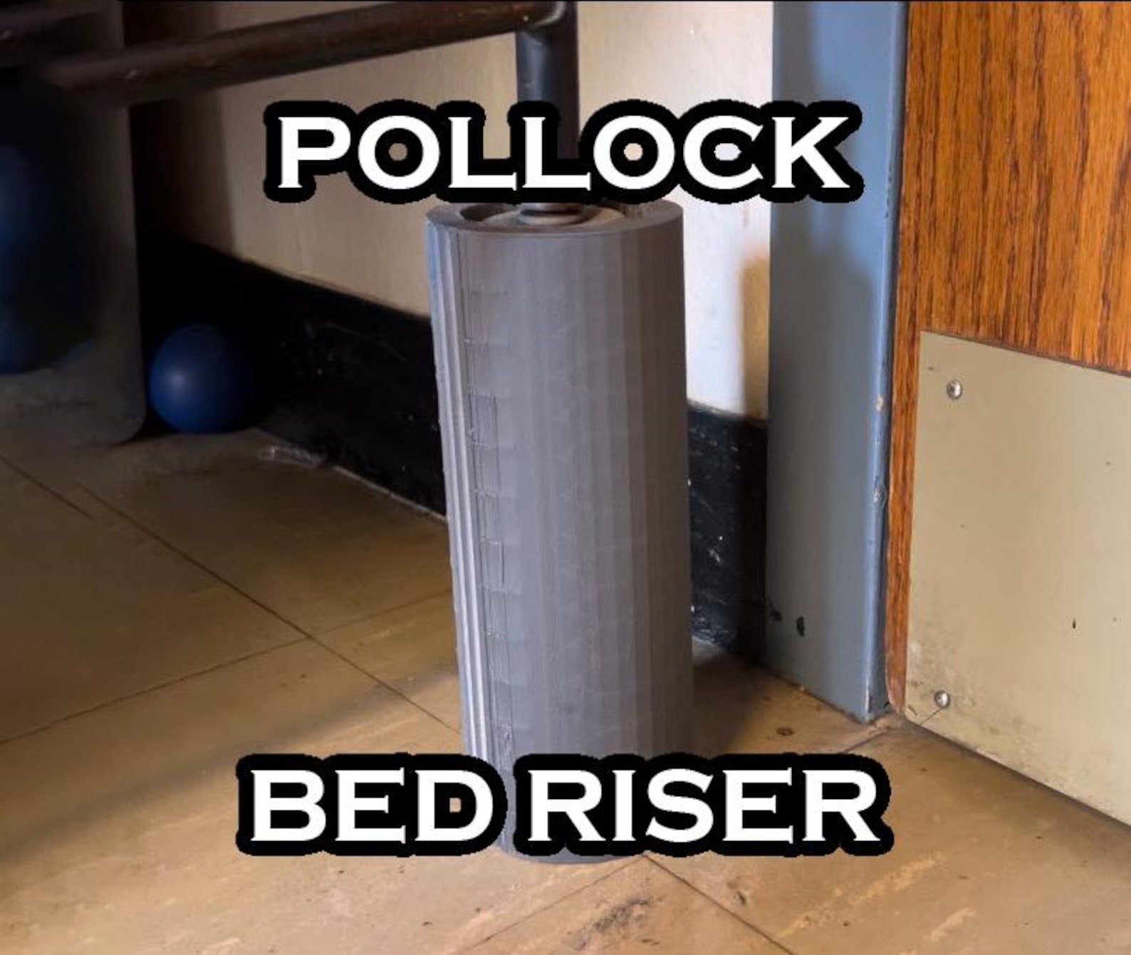 Accommodated 8" Bed Riser - Slim Substitute for 1 Existing Bed Riser so ...