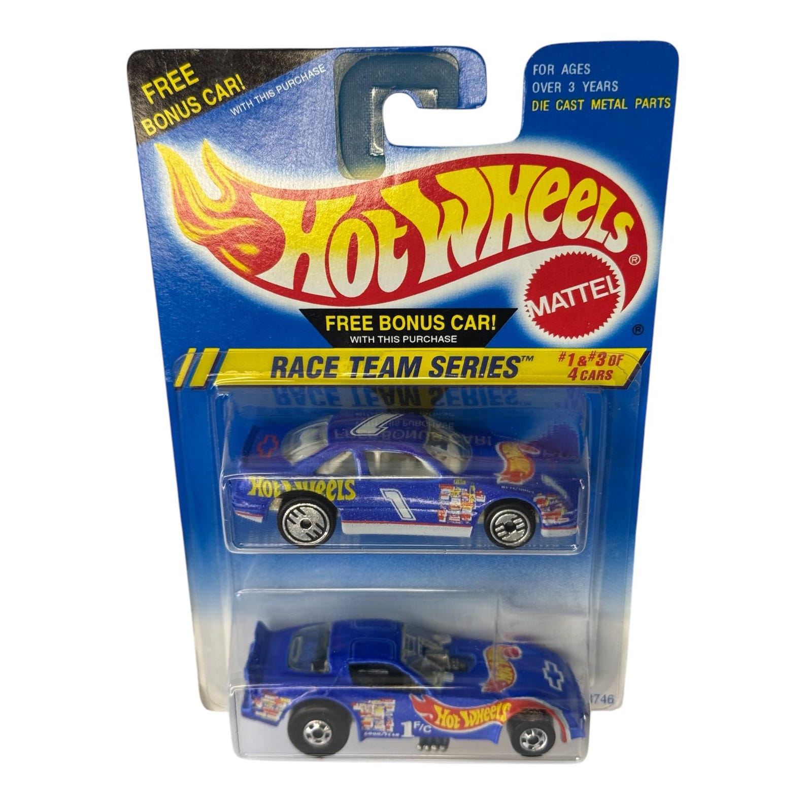 1995 Hot Wheels | 2-pack Race Team Series | #1 Lumina Stocker & #3 Side ...