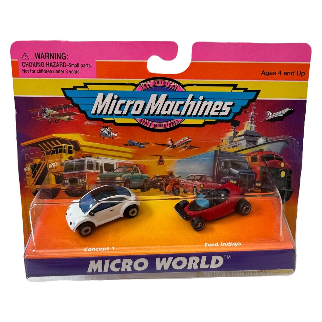1997 Vintage Micro Machines | Concept 1 & Ford Indigo | Micro World ...