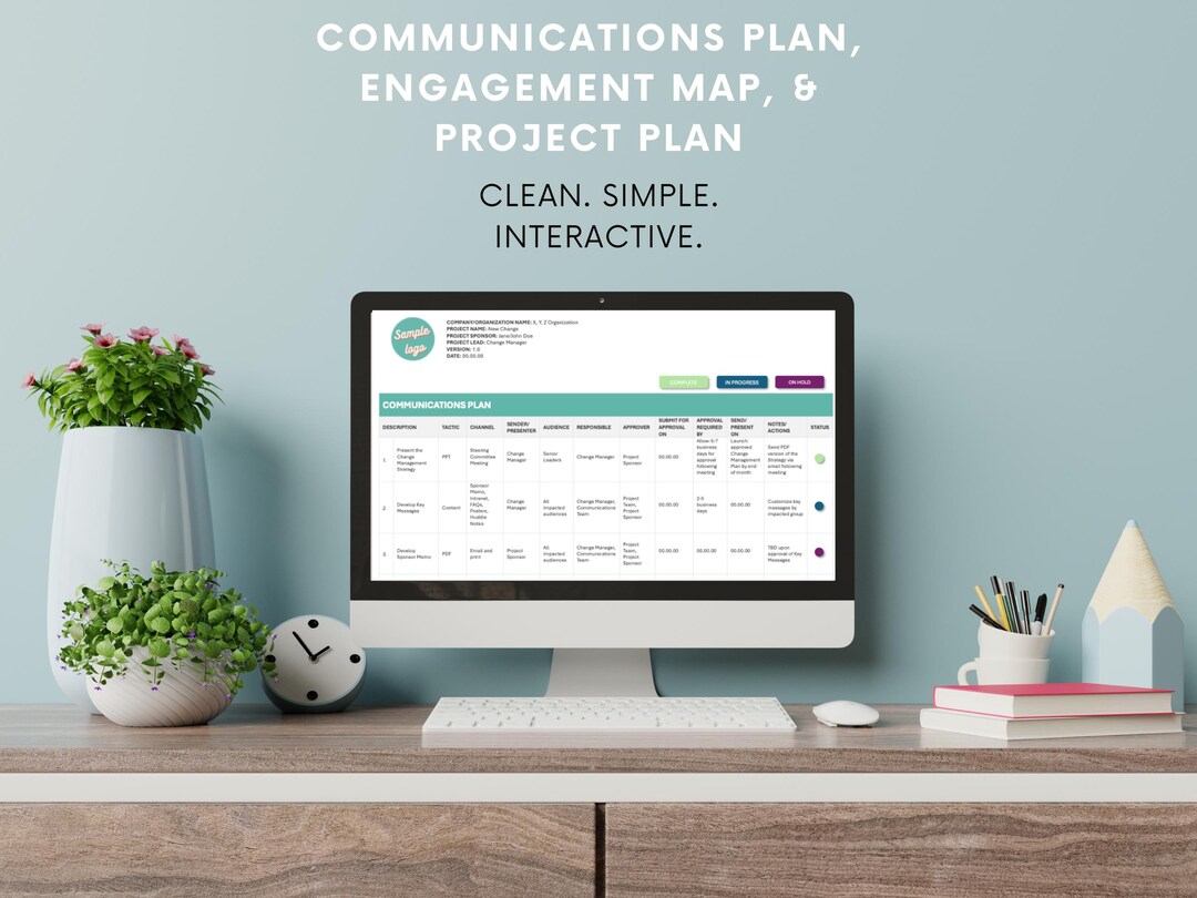 Change Management Templates | MS Word | Digital Download of Editable ...