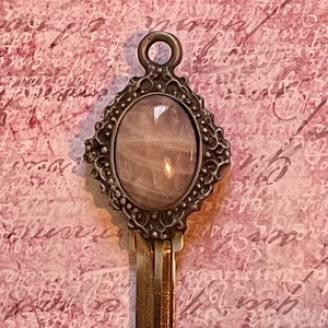 Romantic Pink Quartz Key Blank You Have Cut to Your Own Home - Etsy
