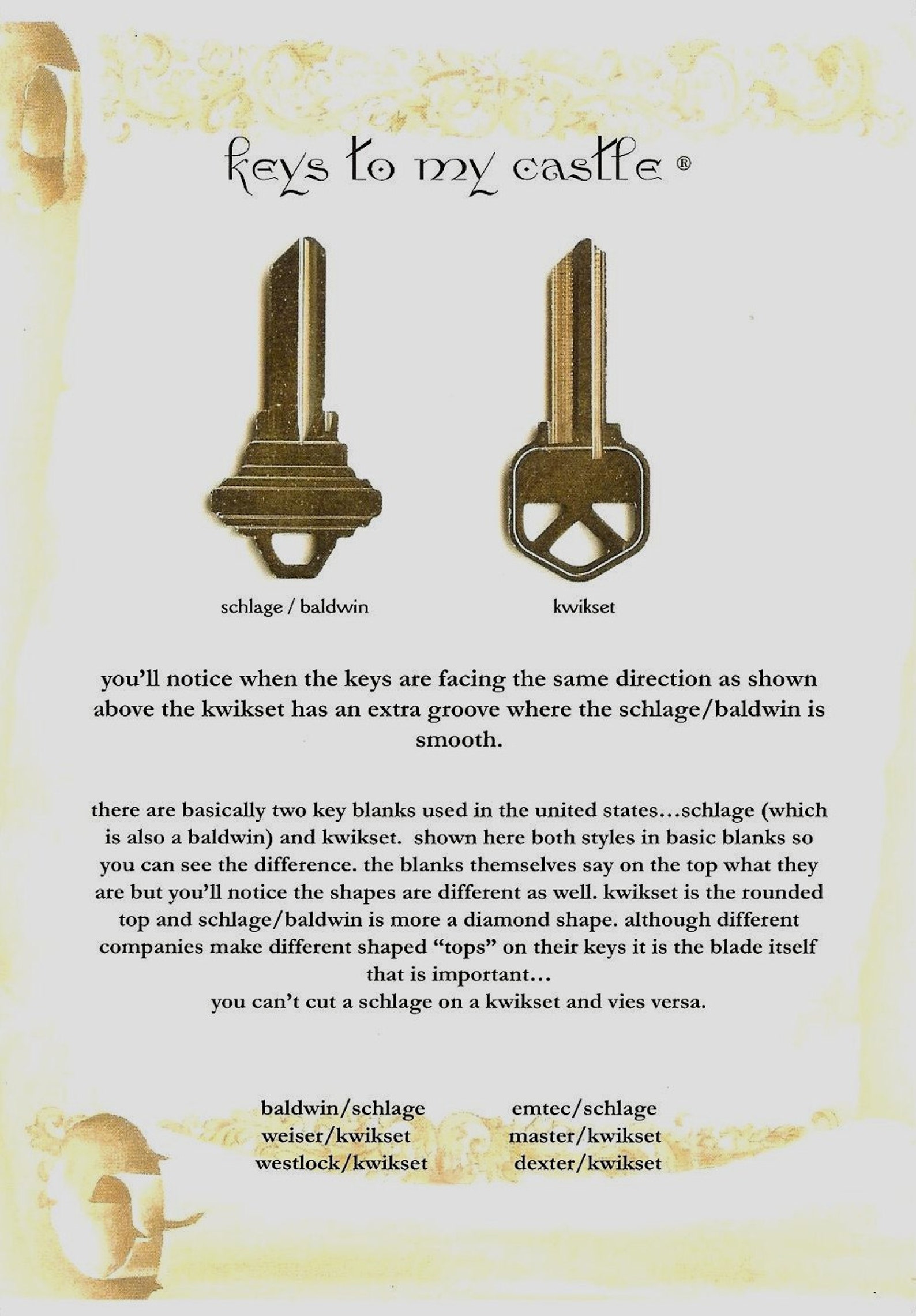 Swords and Daggers...crystal Dagger Key Blank to Cut to Your | Etsy