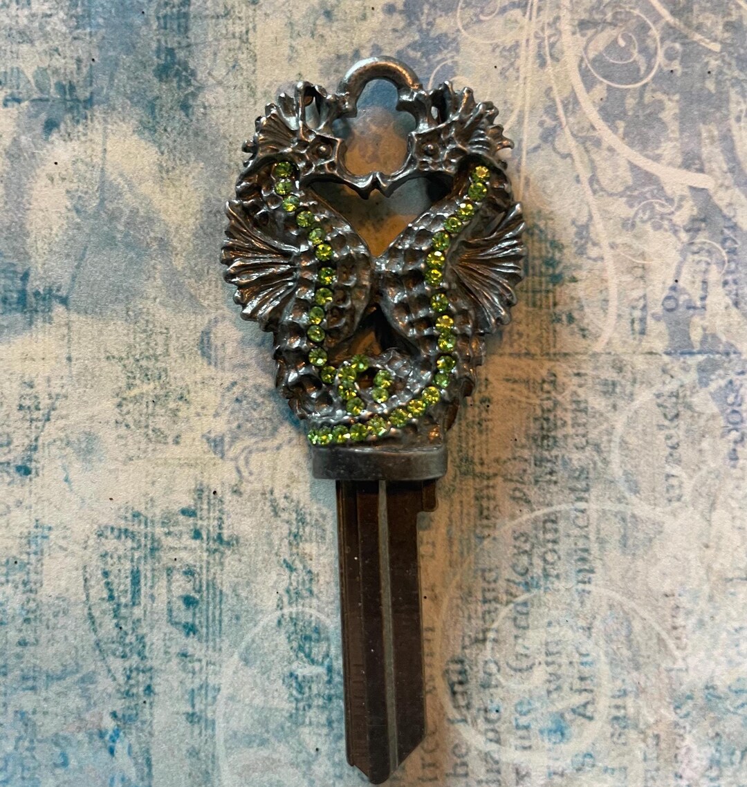 Kissing Seahorse House Key - Etsy