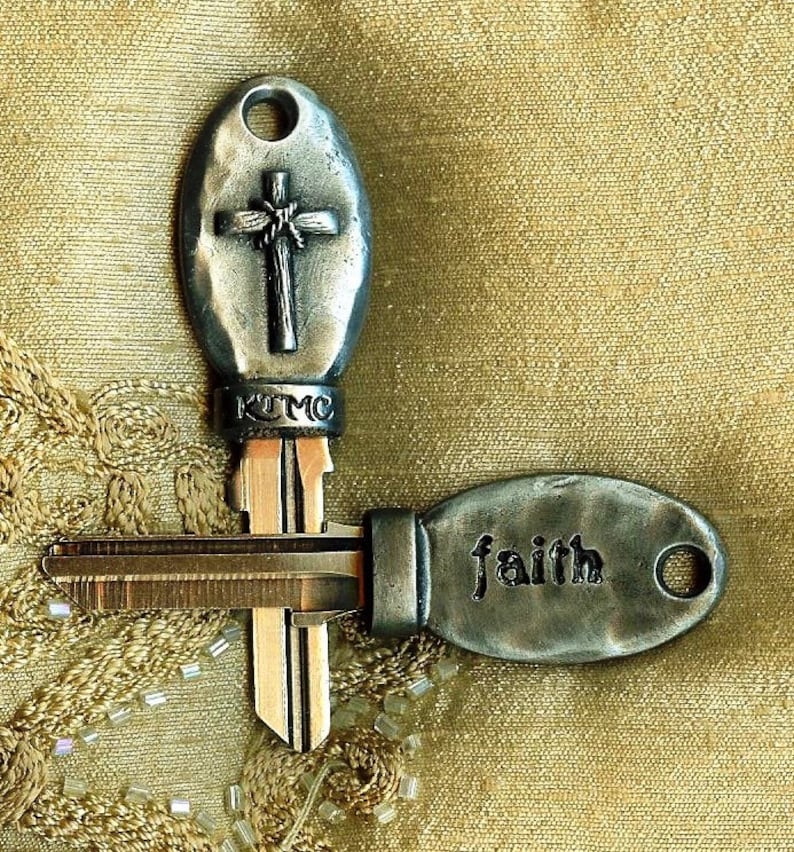 Faith and Cross Key Blank - Etsy