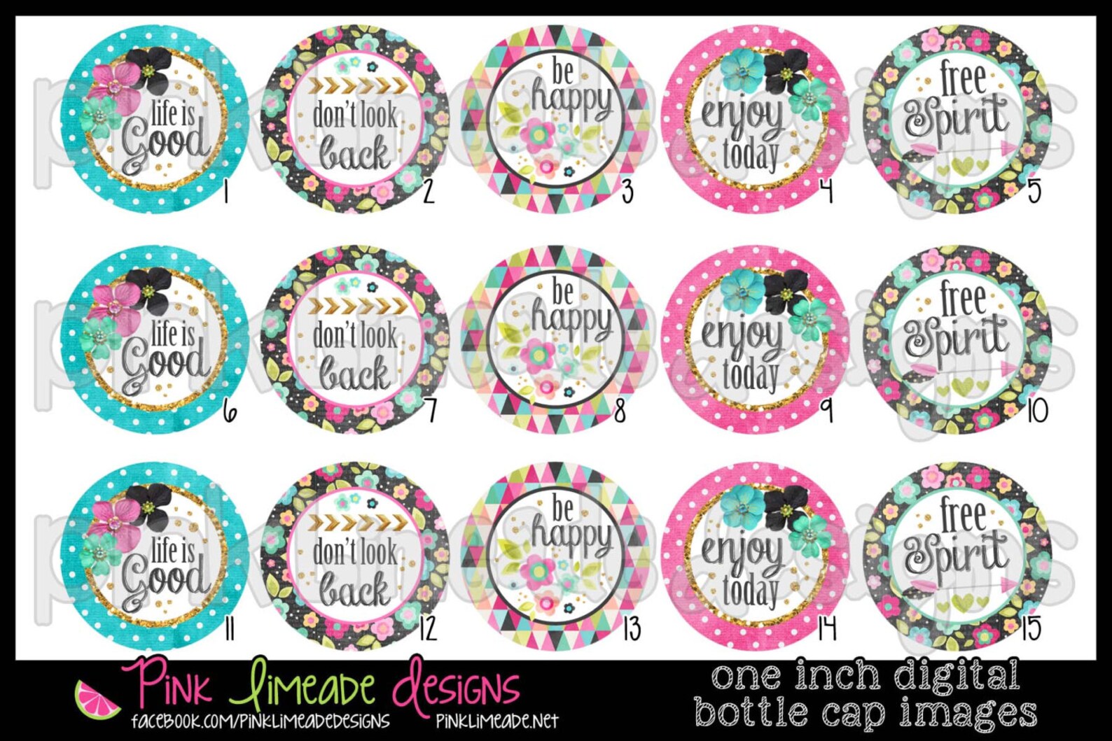 Be Happy INSTANT DOWNLOAD 1 Bottle Cap Images 4x6 - Etsy