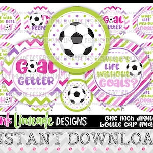 Goal Getter - Pink - Soccer Sayings Purple Green Pink Girls - INSTANT ...