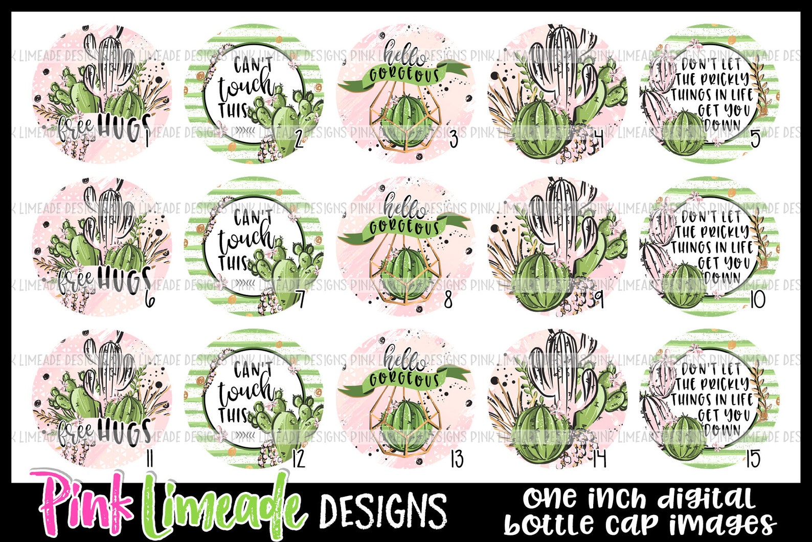 Prickly Things Succulent Garden Cactus Quotes INSTANT - Etsy