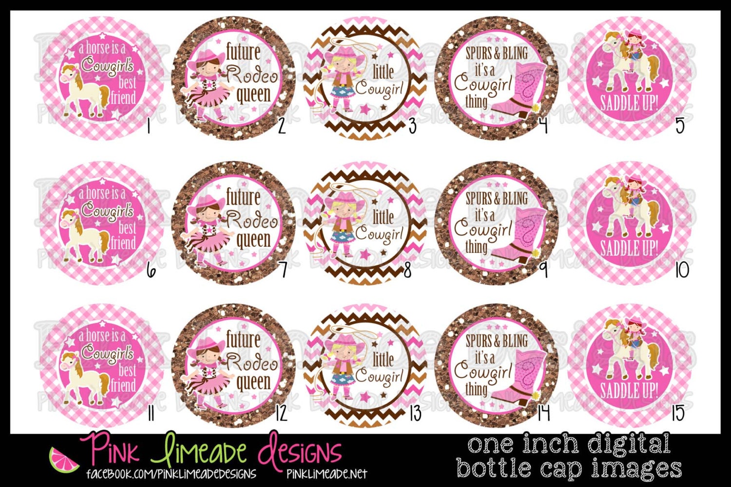 Spurs and Bling INSTANT DOWNLOAD 1 Bottle Cap Images | Etsy
