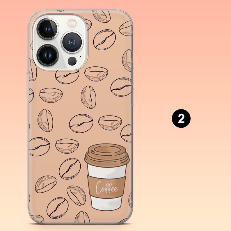 Coffee Phone Case Iced Coffee Cover for iPhone 16 Pro, 16e, 15, 14, 13 ...