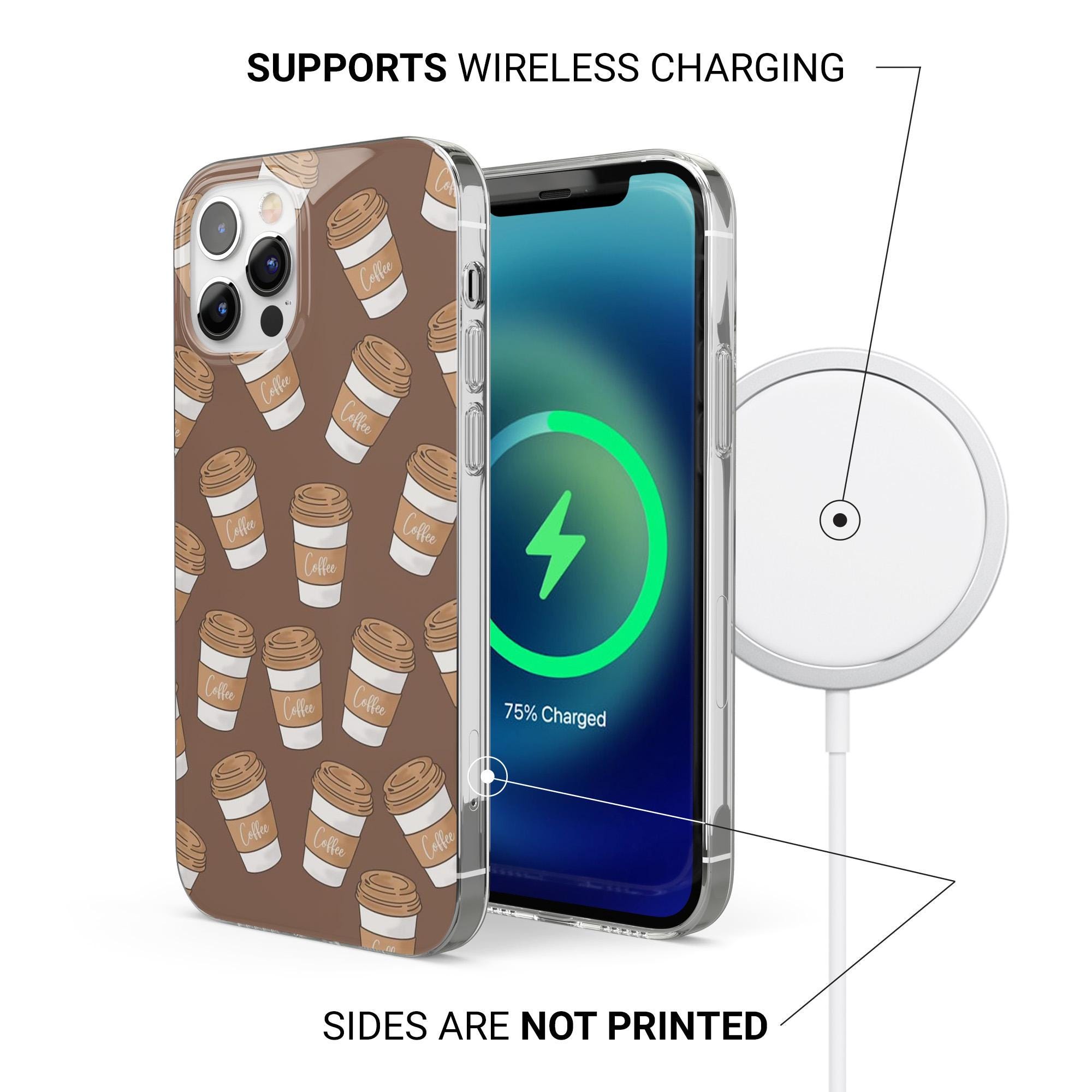 Coffee Phone Case Iced Coffee Cover for iPhone 16 Pro, 16e, 15, 14, 13 ...