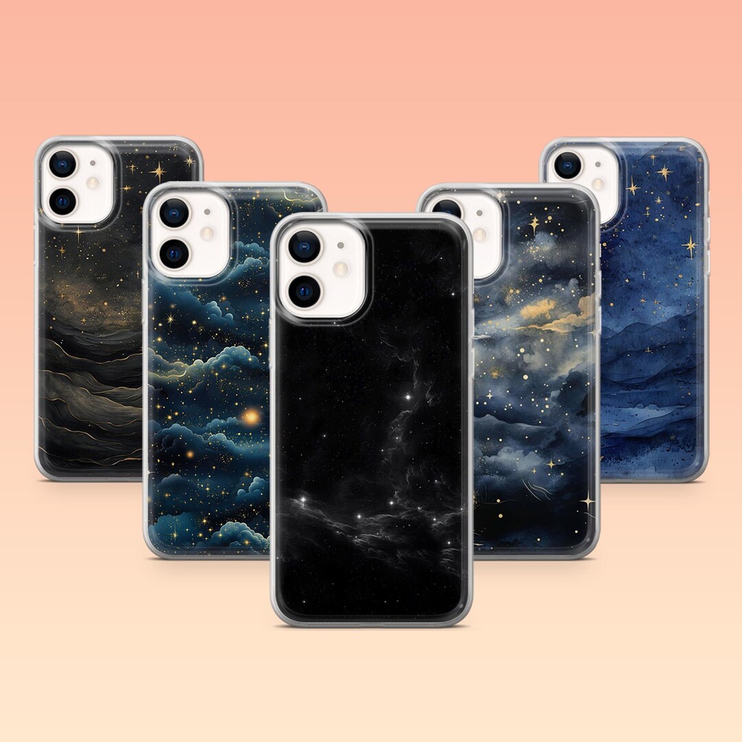 Starry Night Sky Phone Case Stars Galaxy Cover for iPhone 16 Pro 16e 15 ...