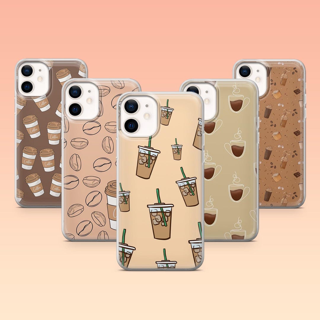 Coffee Phone Case Iced Coffee Cover for iPhone 16 Pro, 16e, 15, 14, 13 ...