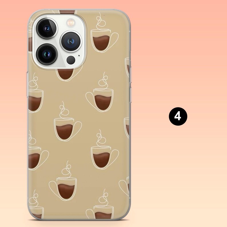 Coffee Phone Case Iced Coffee Cover for iPhone 16 Pro, 16e, 15, 14, 13 ...