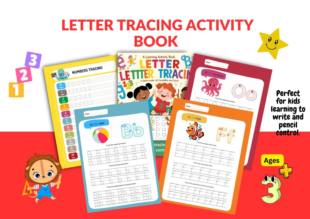 Handwriting Workbook L Fun ABC Letter Tracing Book for Kids | Engaging ...