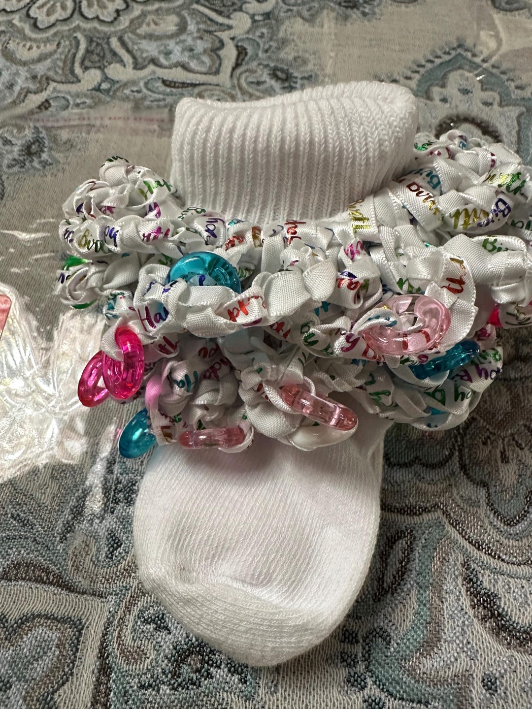 Beautiful Beaded Birthday Socks - Etsy