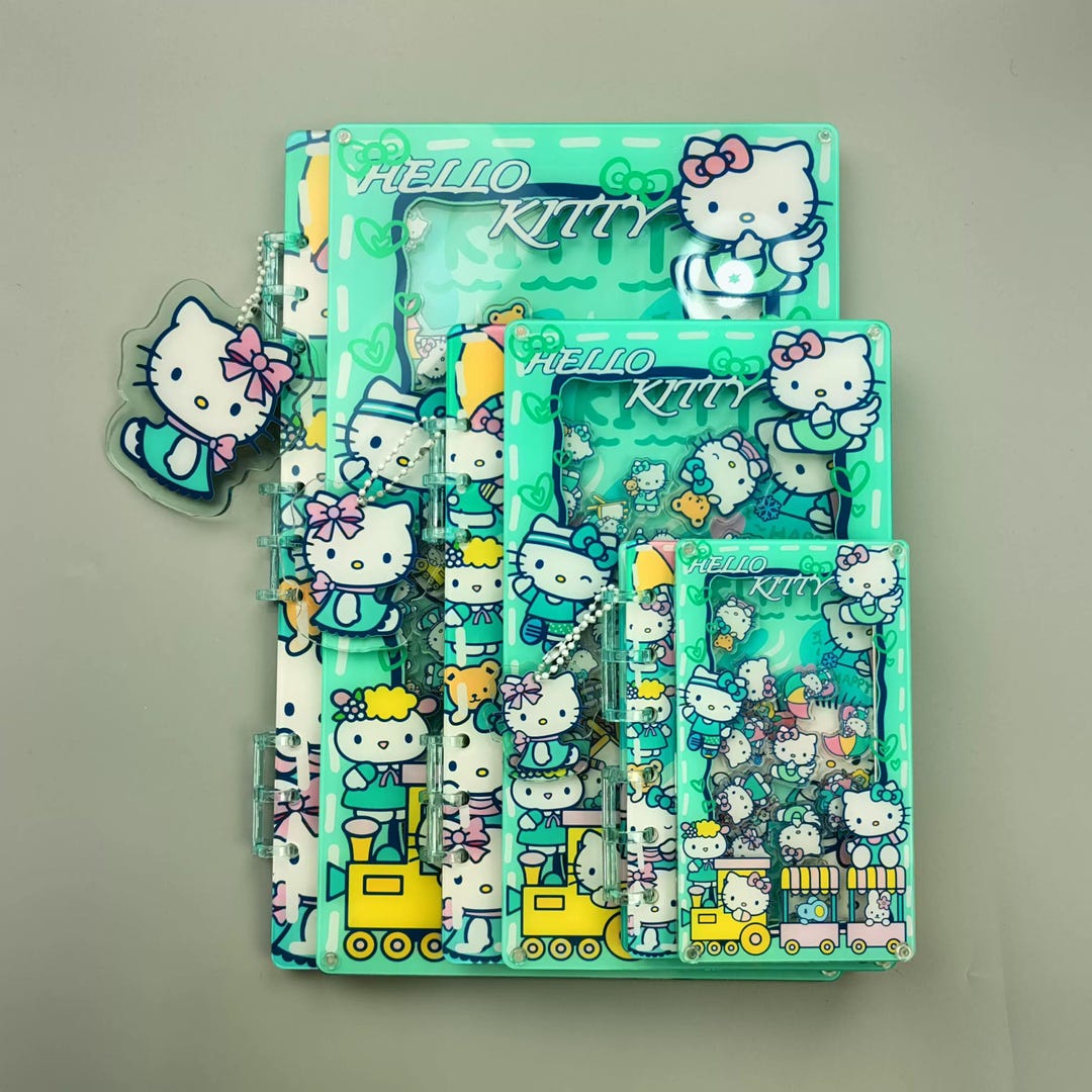 Hello Kitty Acrylic Shake Shake Notebooks - Etsy