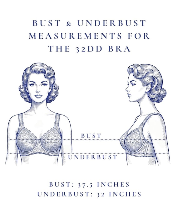 Vintage Bullet Bra | 32DD | 37.5 Inch Bust | Jeunique… - Gem
