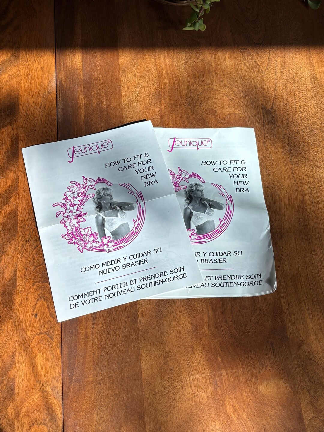 Vintage Bullet Bra Original Care Instructions Packet | Jeunique (057 ...