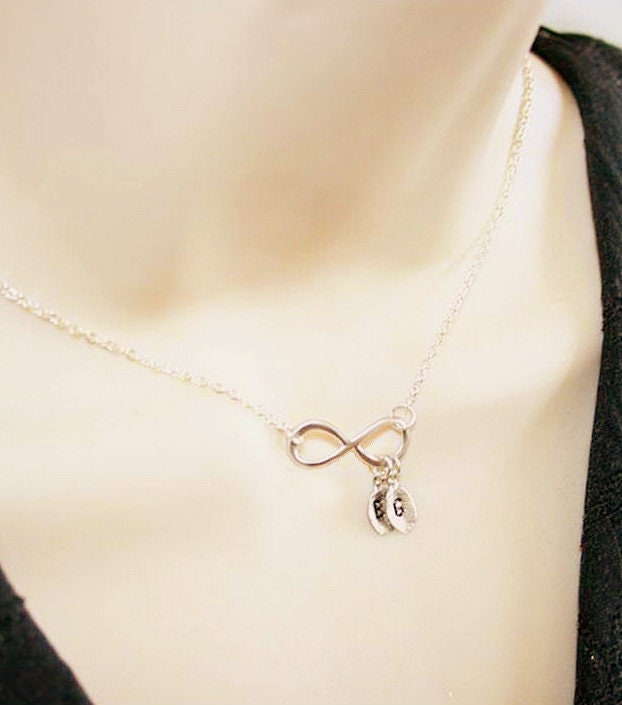 Sterling Silver Infinity Symbol Necklace. Personalized | Etsy