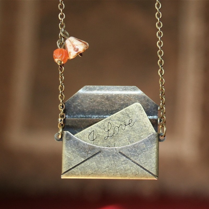 Secret Note Necklace - Etsy