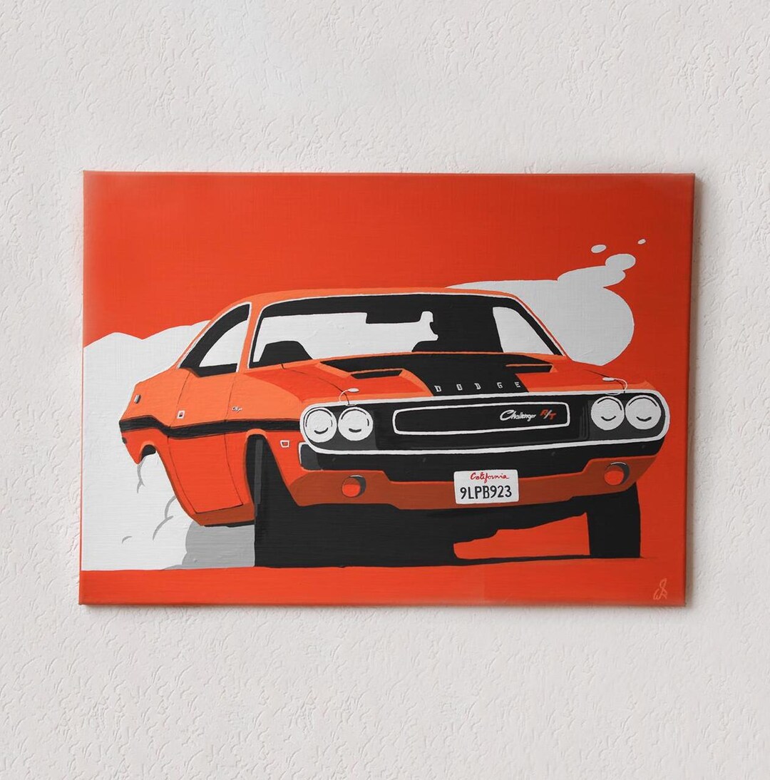 Original Dodge Challenger 1970 R/T Coupé | Handpainted Art | Wall Art ...