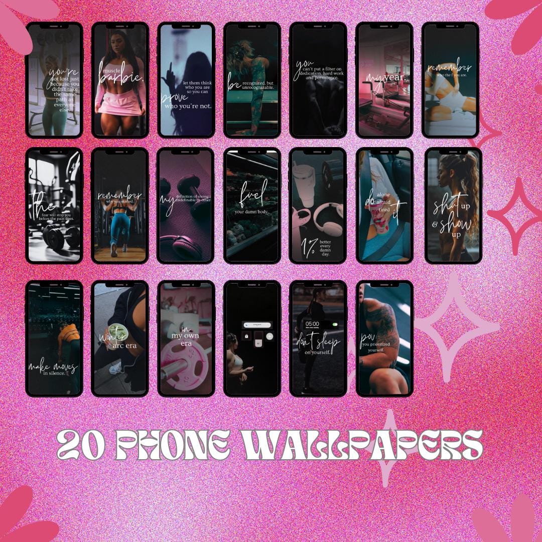 Fitness IFBB Pro Girl Gym Girl Gifts Prep Motivational Digital iPhone ...