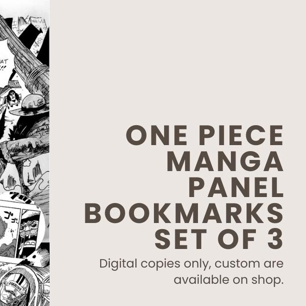 One Piece Manga Panel - Etsy