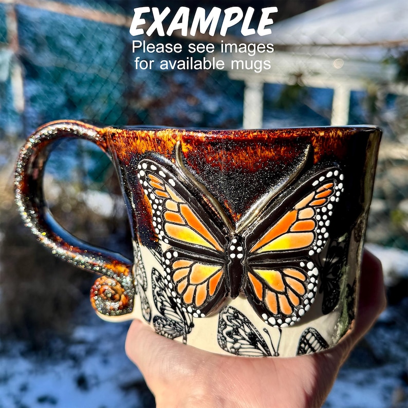 Monarch Butterfly Mugs - Etsy