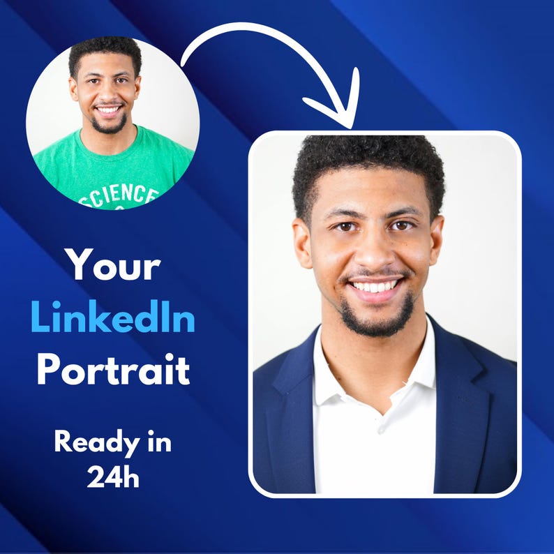 Linkedin Profile Picture, Custom Professional Business Headshot ...
