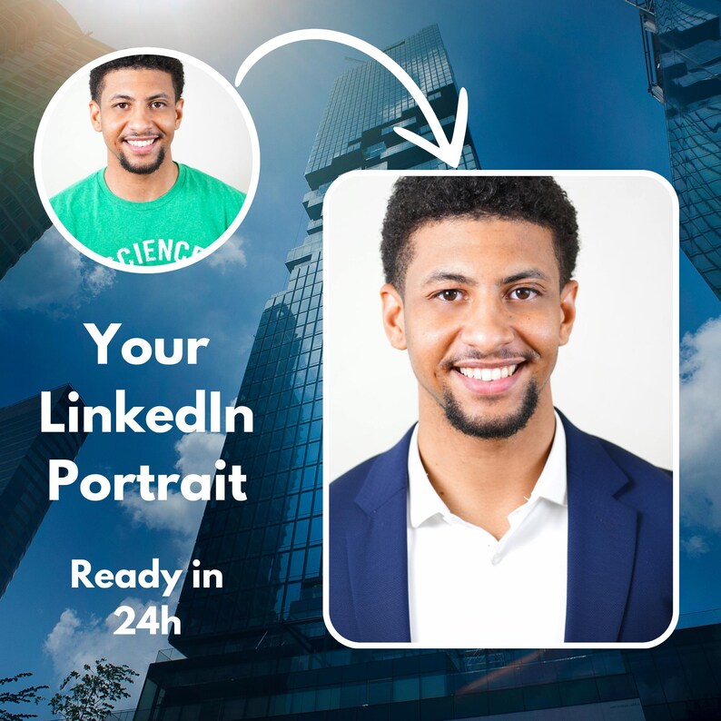 Linkedin Profile Picture, Custom Professional Business Headshot ...