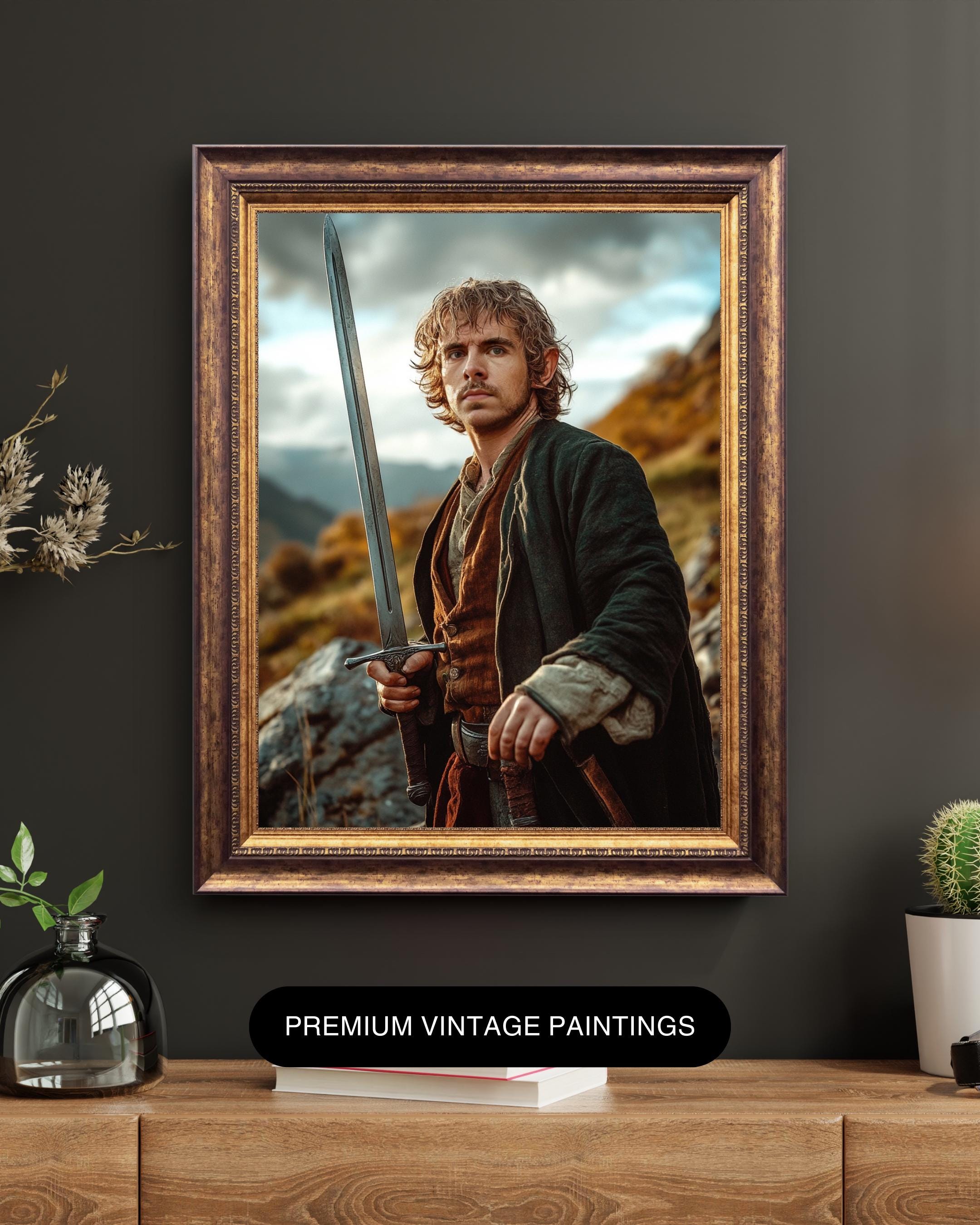 Bilbo Portrait, the Hobbit, Hobbit Portrait, Bilbo Baggins, LORT - Etsy