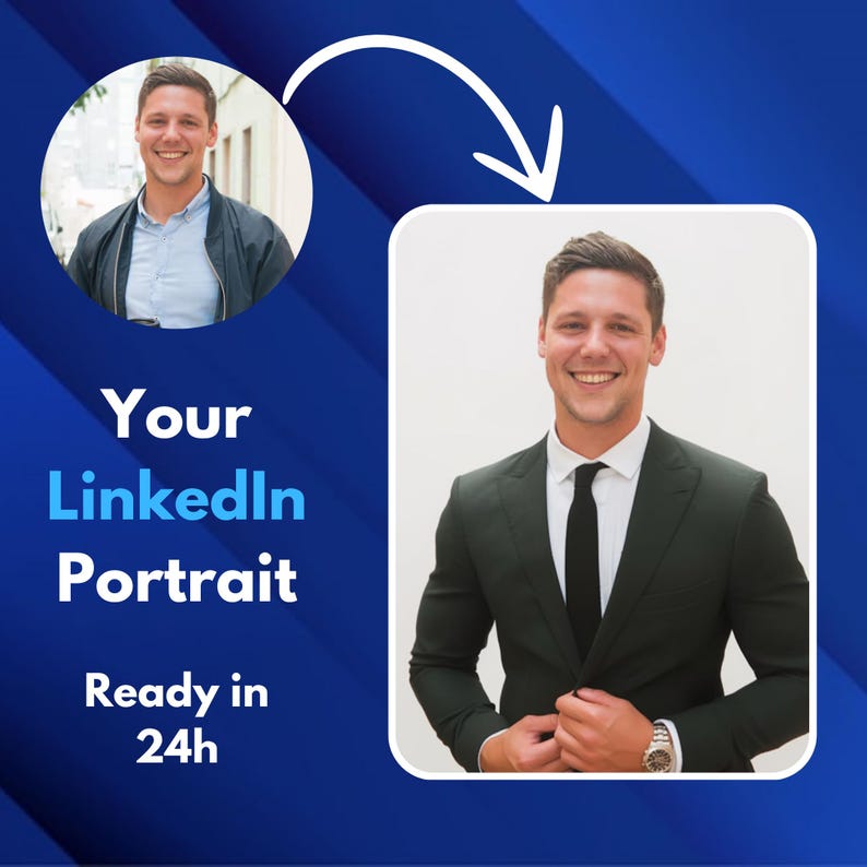 Linkedin Profile Picture, Custom Professional Business Headshot ...