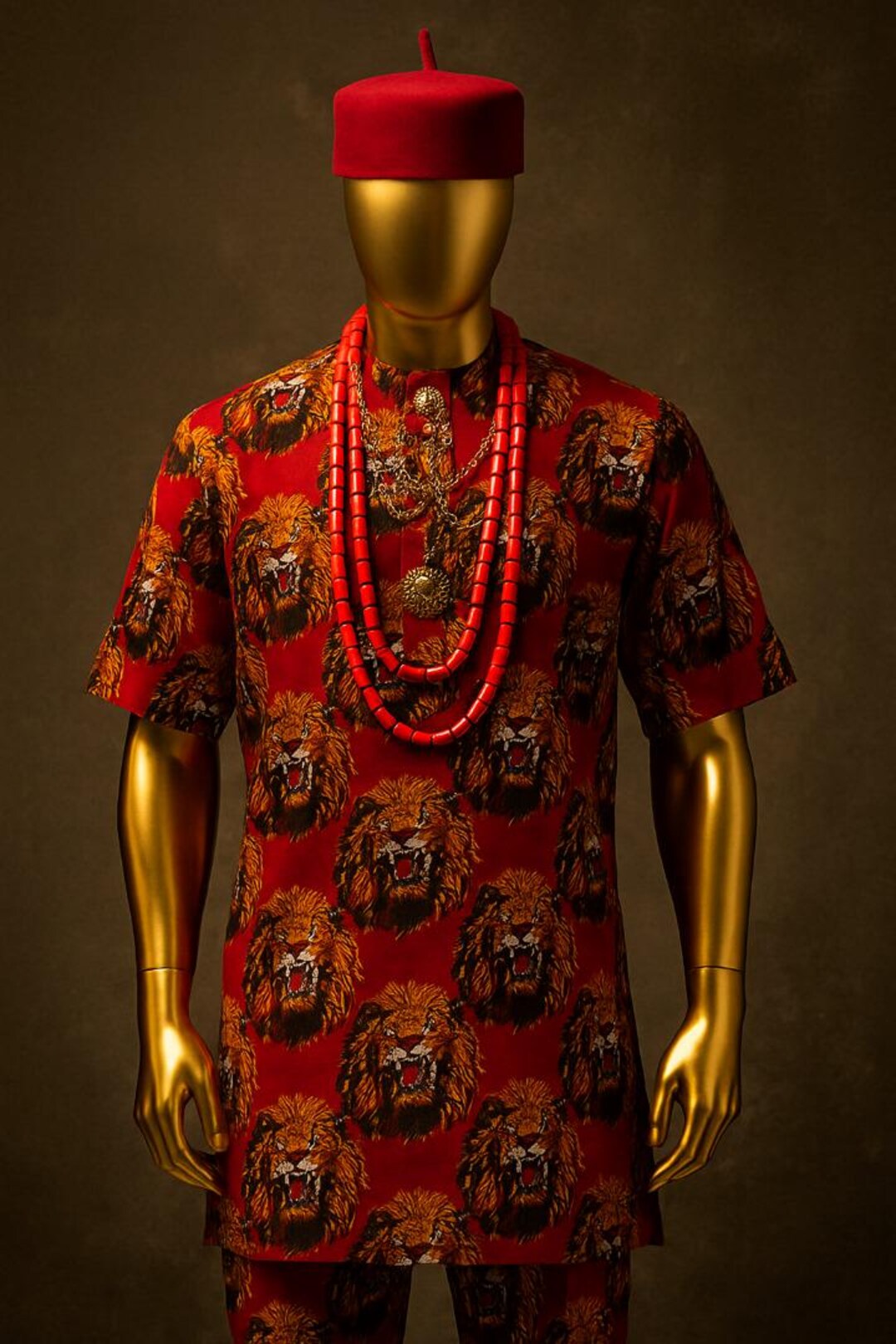 Men's Isi Agu Traditional Attire: Cultural Pride - Etsy
