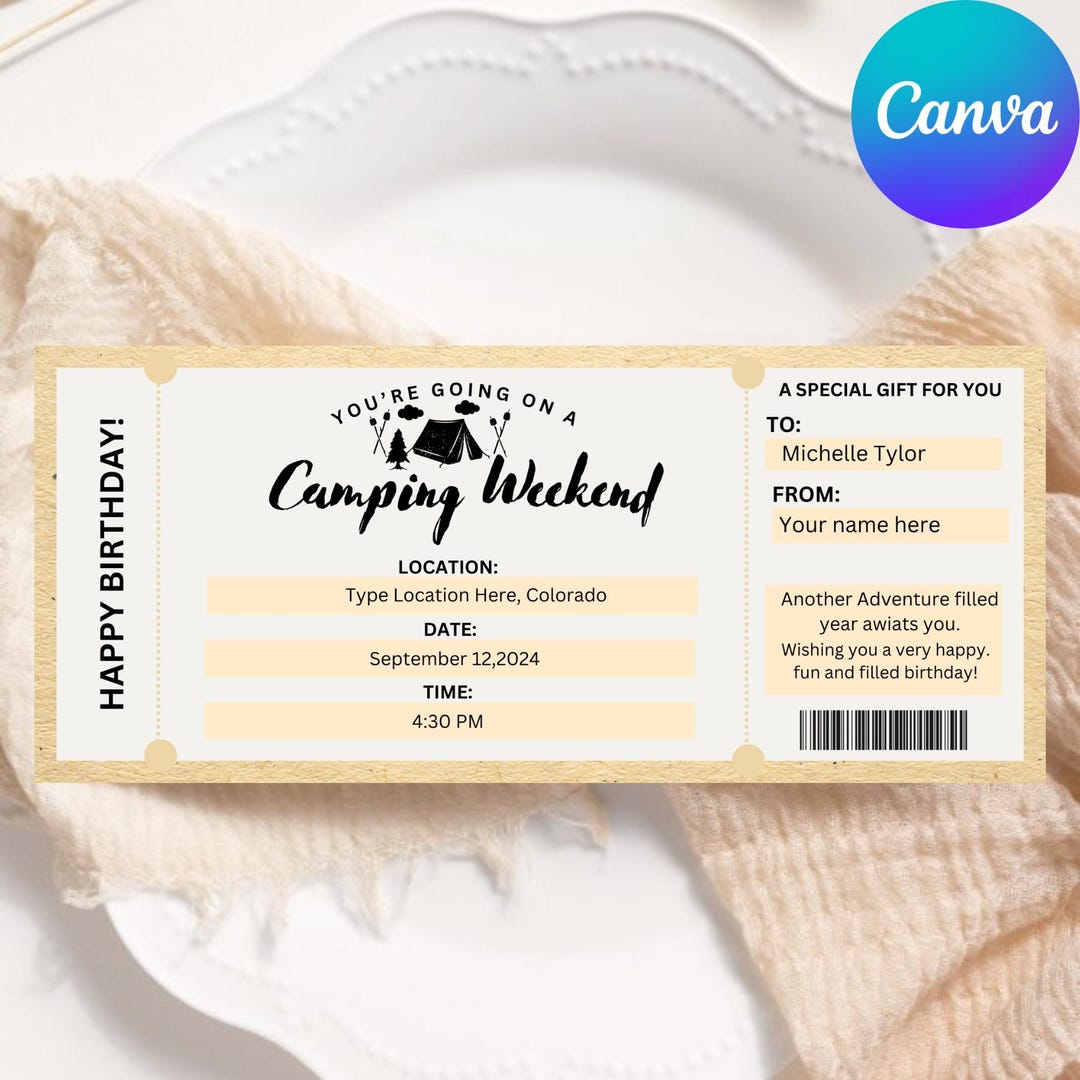 Camp Bachelorette Party Lanyard Template: Editable Hen Party VIP Pass ...