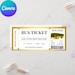 Editable Bus Ticket Template: Surprise Gift Voucher (digital Download ...